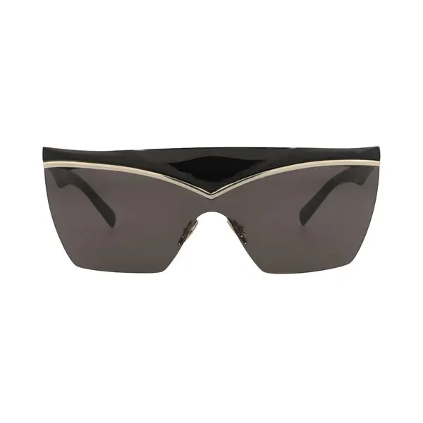 Saint Laurent Shield-frame Injection Sunglasses - Black