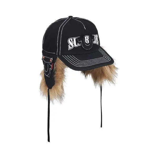 Supreme X True Religion Earflap 5-panel - Black