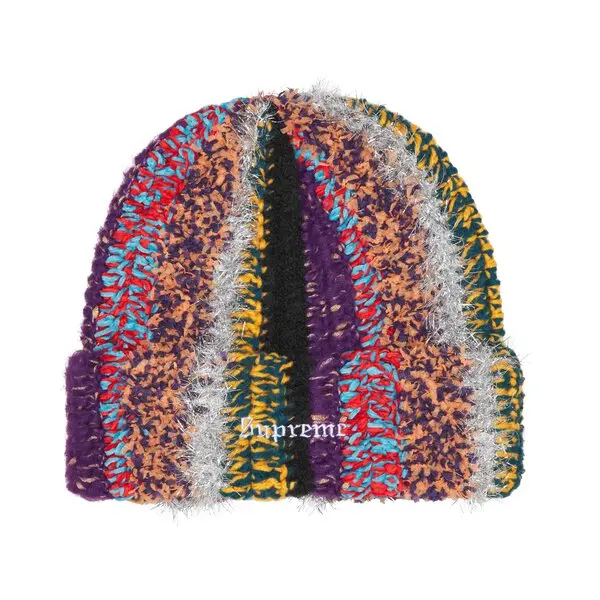 Supreme Tinsel Stripe Beanie - Multicolor