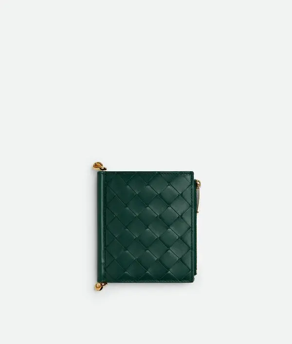 Bottega Veneta Solstice Small Bi-fold Wallet - Emerald Green
