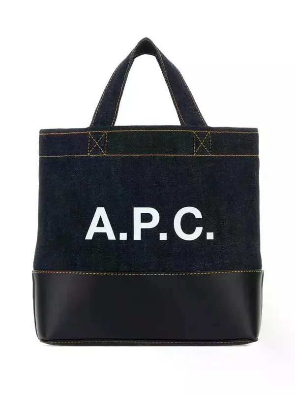 A.p.c. Mini Axel Denim Tote Bag - Blue