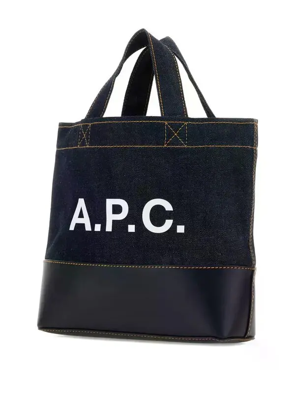 A.p.c. Mini Axel Denim Tote Bag - Blue