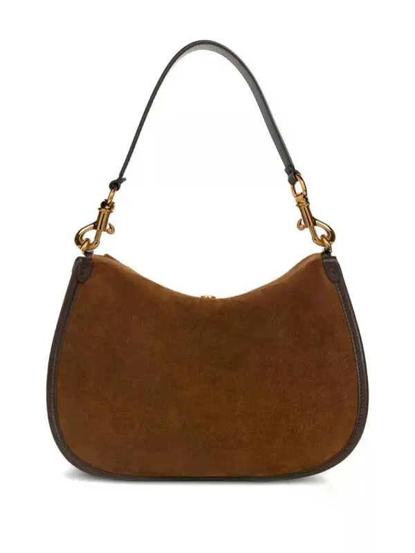 Etro Medium Suede Pony Bag With Embroidery - Brown