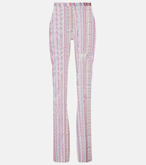 Missoni Zigzag High-rise Slim Pants - Multicoloured