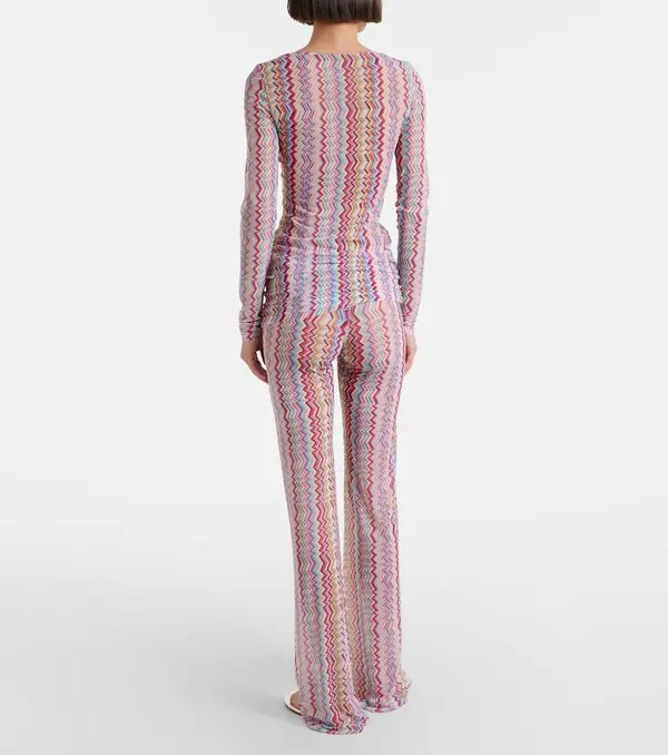 Missoni Zigzag High-rise Slim Pants - Multicoloured