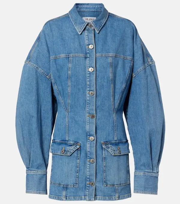 Attico Denim Mini Dress