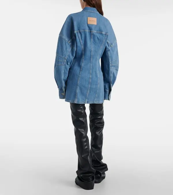 Attico Denim Mini Dress
