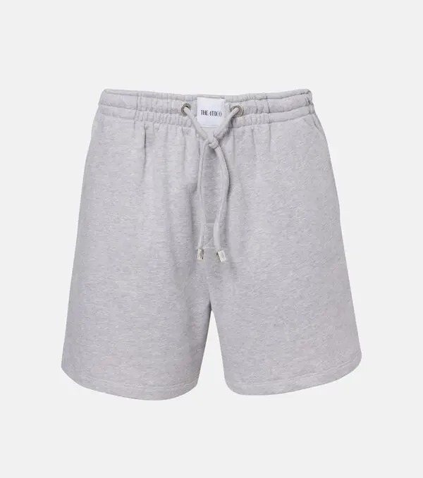 Attico Cotton Shorts - Grey
