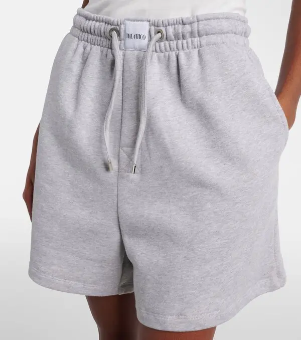 Attico Cotton Shorts - Grey
