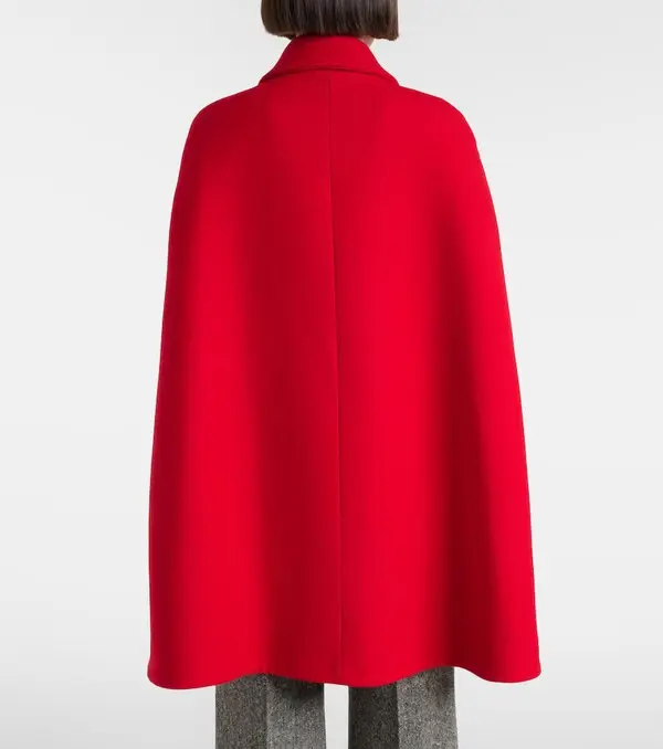 Valentino Garavani Vlogo Wool Cape