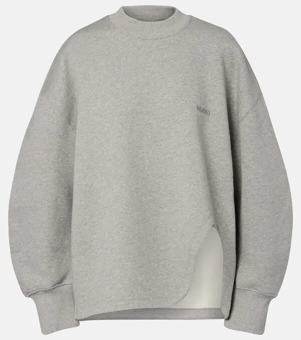 Attico Oversized Cotton Jersey Sweatshirt