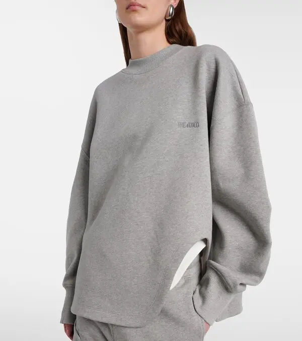 Attico Oversized Cotton Jersey Sweatshirt