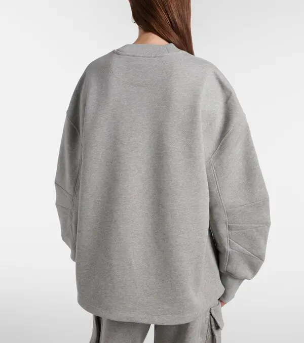 Attico Oversized Cotton Jersey Sweatshirt