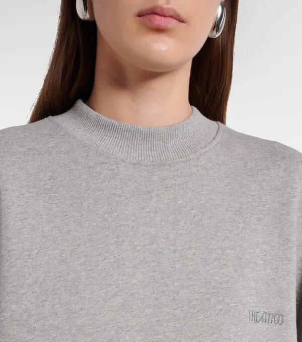 Attico Oversized Cotton Jersey Sweatshirt