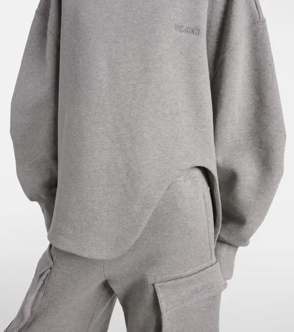 Attico Oversized Cotton Jersey Sweatshirt