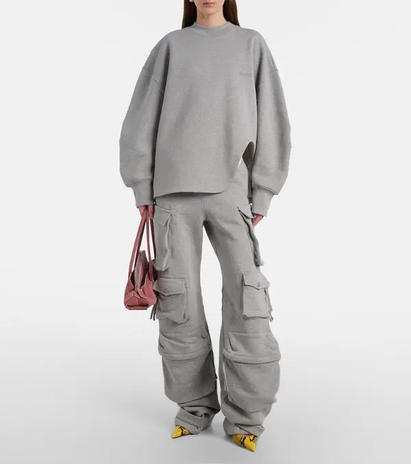 Attico Oversized Cotton Jersey Sweatshirt