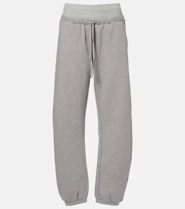 Attico Cotton Jersey Sweatpants - Grey