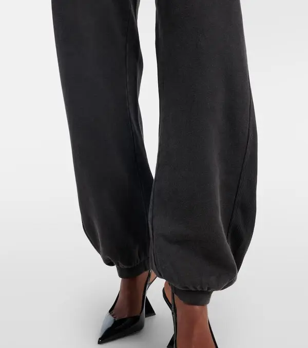 Attico Cotton Jersey Sweatpants - Black