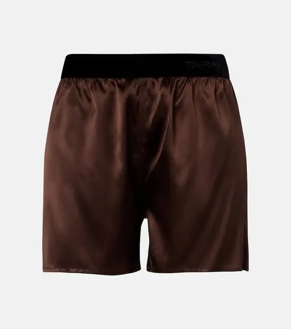 TOM FORD Silk-blend Satin Shorts