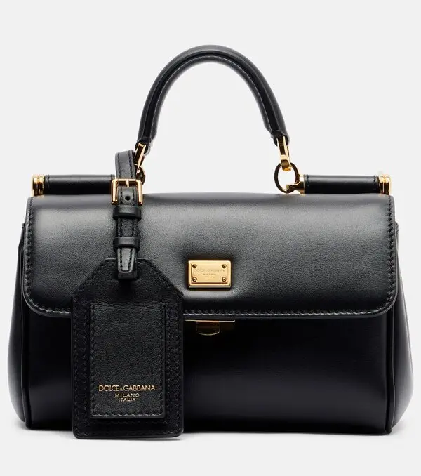 Dolce & Gabbana My Sicily Small Leather Tote - Black