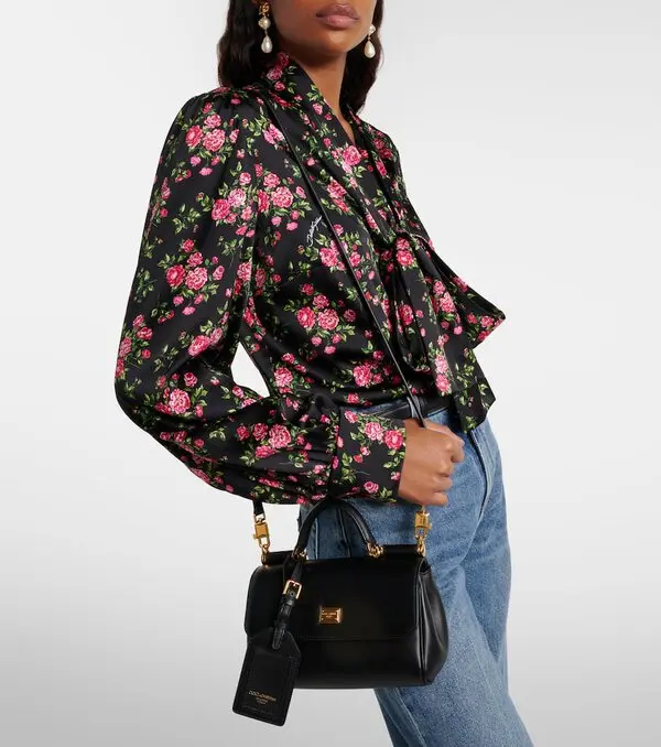 Dolce & Gabbana My Sicily Small Leather Tote - Black