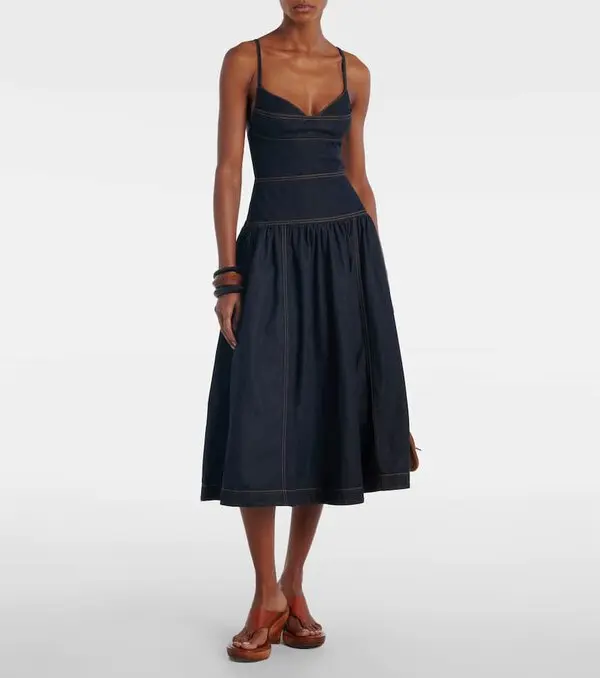 Zimmermann Denim Midi Dress
