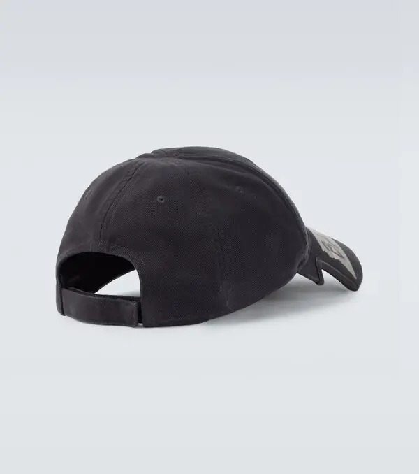 Balenciaga Masking Tape Cotton Drill Baseball Cap
