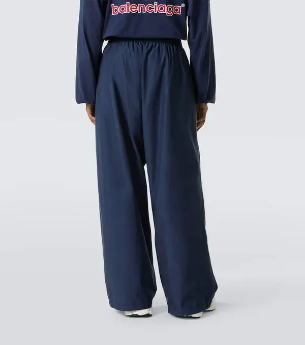 Balenciaga Logo Oversized Cotton-blend Jersey Track Pants