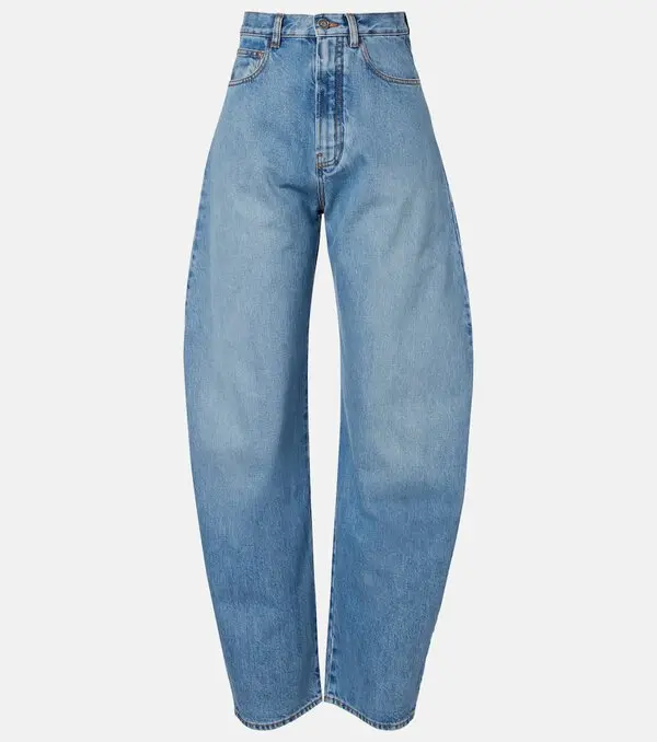 Alaïa High-rise Barrel-leg Jeans