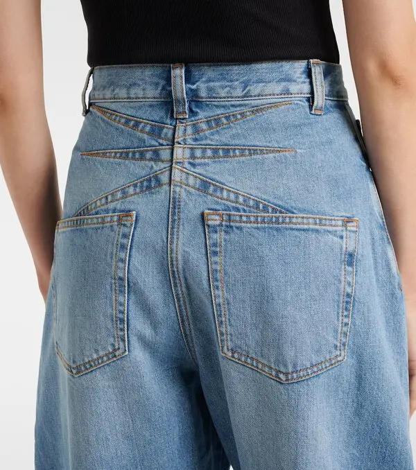 Alaïa High-rise Barrel-leg Jeans