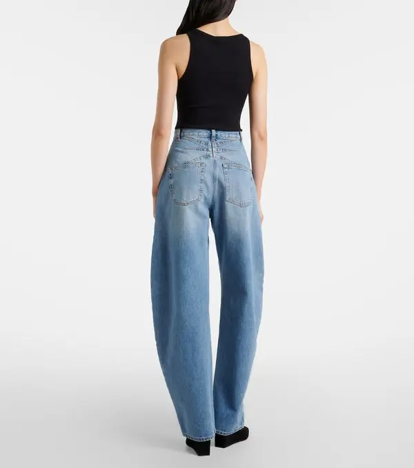 Alaïa High-rise Barrel-leg Jeans