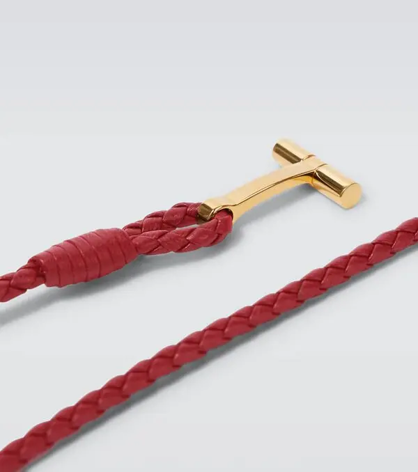 TOM FORD Braided Leather Bracelet