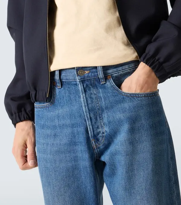 Valentino Garavani Mid-rise Straight Jeans