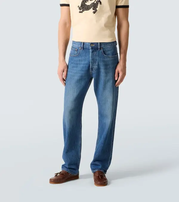 Valentino Garavani Mid-rise Straight Jeans
