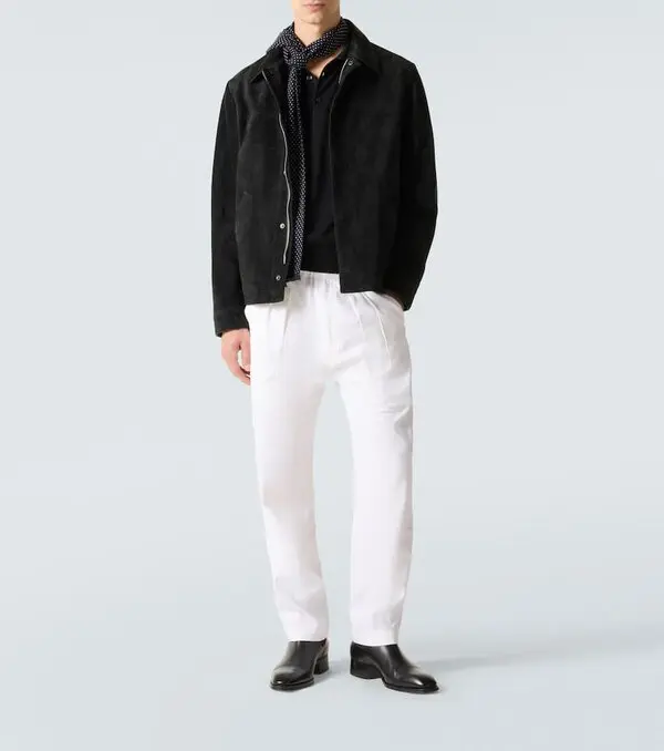 TOM FORD Cotton Polo Shirt - Black