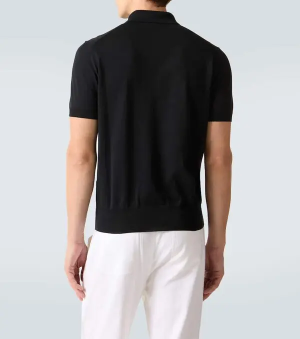 TOM FORD Cotton Polo Shirt - Black