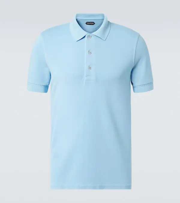 TOM FORD Jersey Polo Shirt - Blue