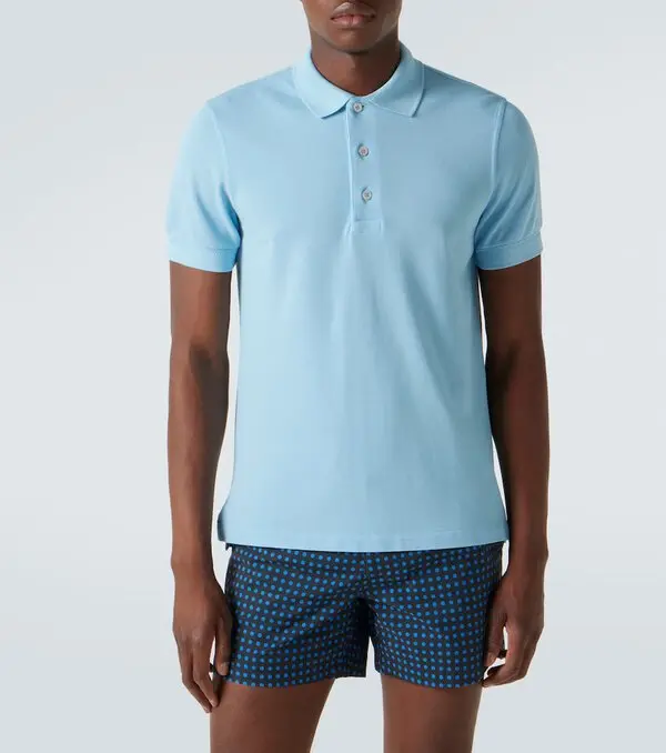 TOM FORD Jersey Polo Shirt - Blue