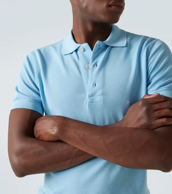 TOM FORD Jersey Polo Shirt - Blue