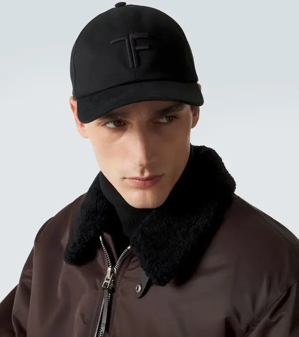 TOM FORD Logo Embroidered Baseball Cap - Black
