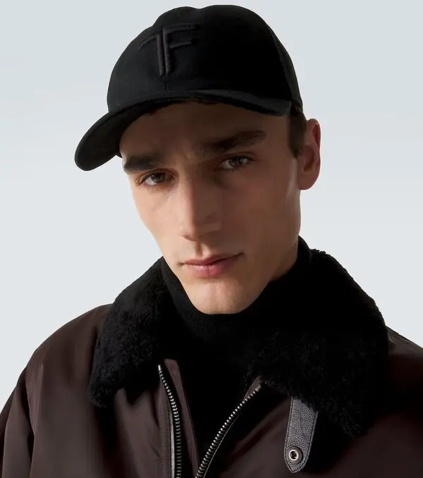 TOM FORD Logo Embroidered Baseball Cap - Black
