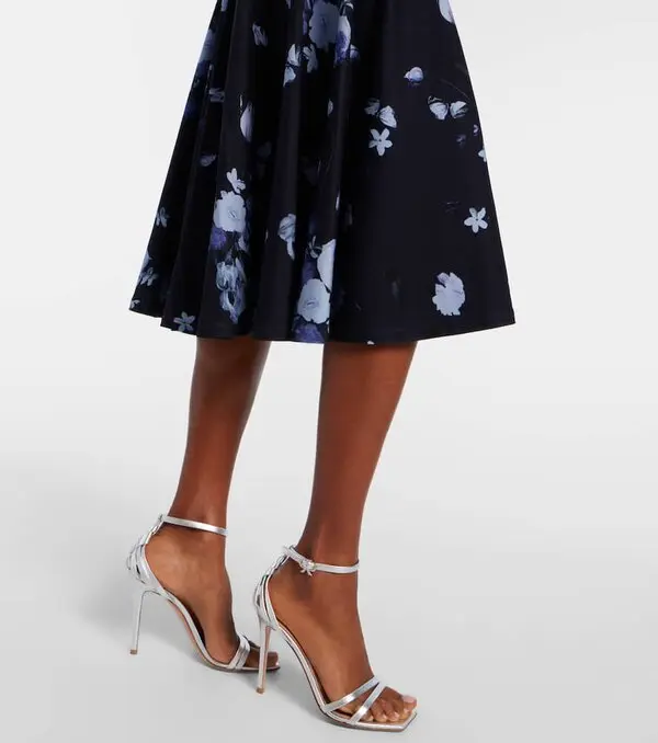 Erdem Floral Jersey Midi Dress