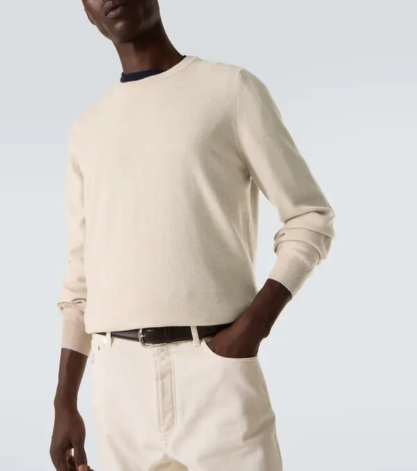 Brunello Cucinelli Cashmere Crewneck Sweater - Beige