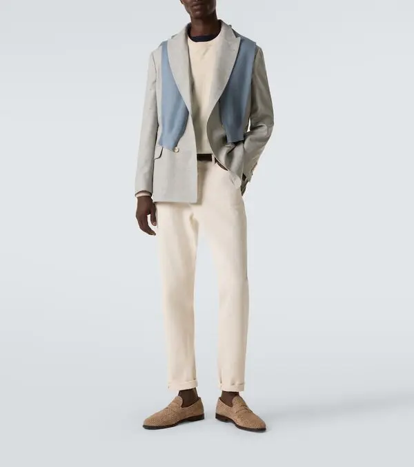 Brunello Cucinelli Cashmere Crewneck Sweater - Beige