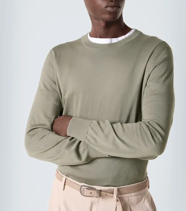 Brunello Cucinelli Cotton Sweater - Green
