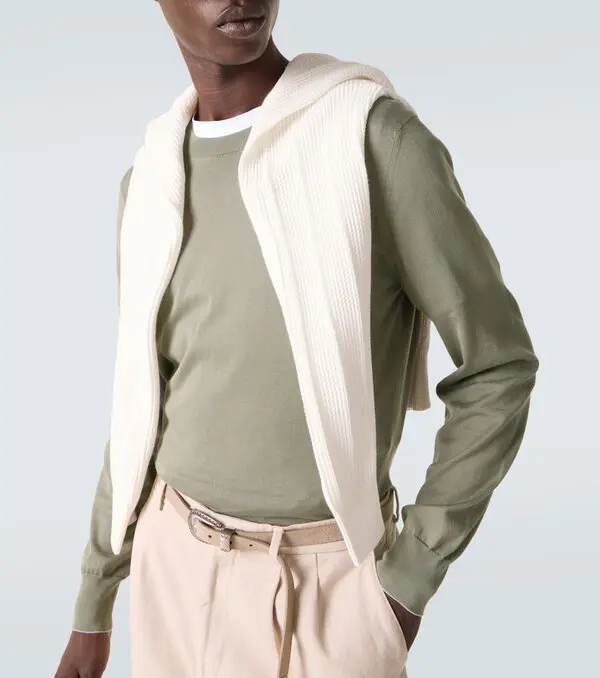Brunello Cucinelli Cotton Sweater - Green