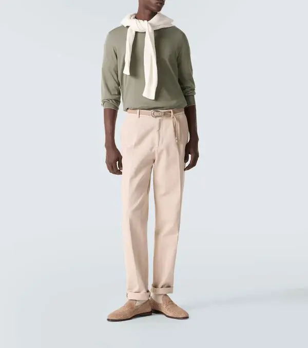 Brunello Cucinelli Cotton Sweater - Green