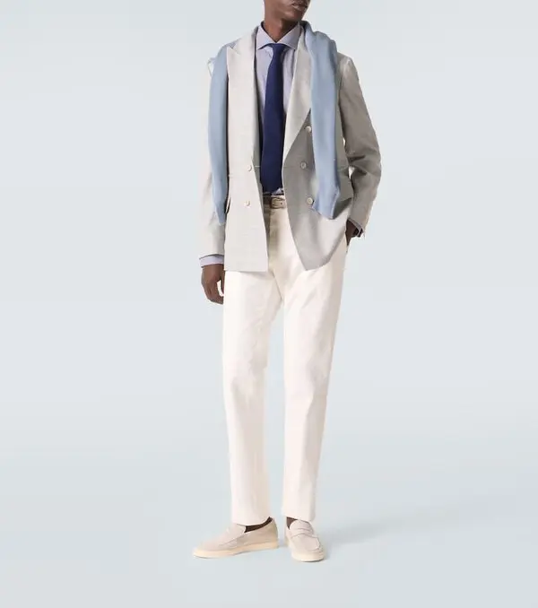 Brunello Cucinelli Cotton Poplin Shirt - Grey