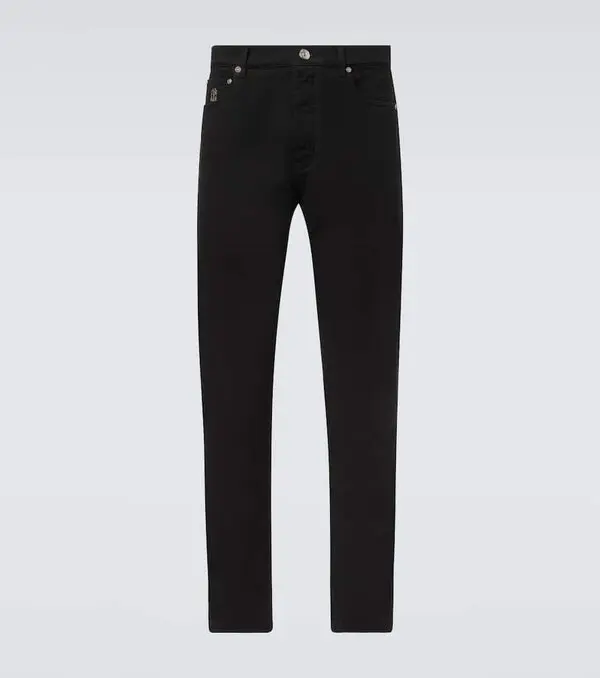 Brunello Cucinelli Mid-rise Straight Jeans - Black