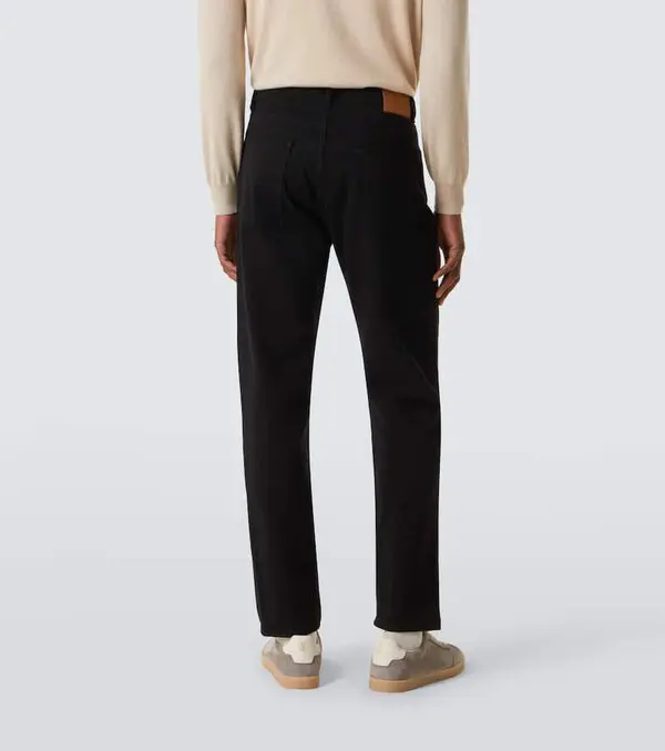Brunello Cucinelli Mid-rise Straight Jeans - Black